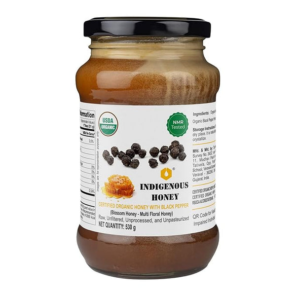 Indigenous Honey Raw Organic Honey with Infused Black Pepper – Khyaal ...