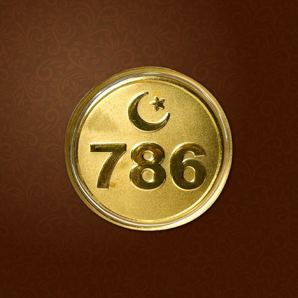 Khyaal Divine Collection- 0.5 gms 24KT Gold 786 Foil Coin – Khyaal ...