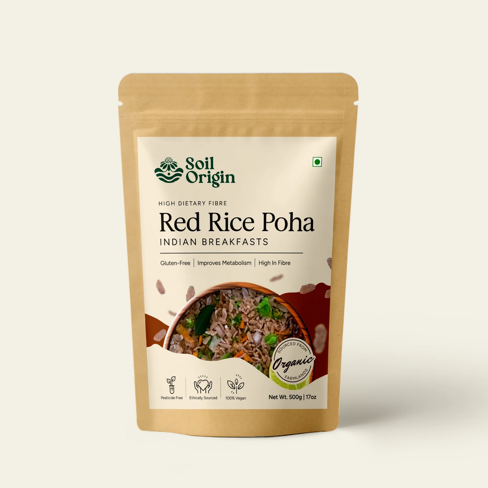 Soil Origin's Red Rice Poha (Flakes) (Set Of 2) – Khyaal (Taisho ...