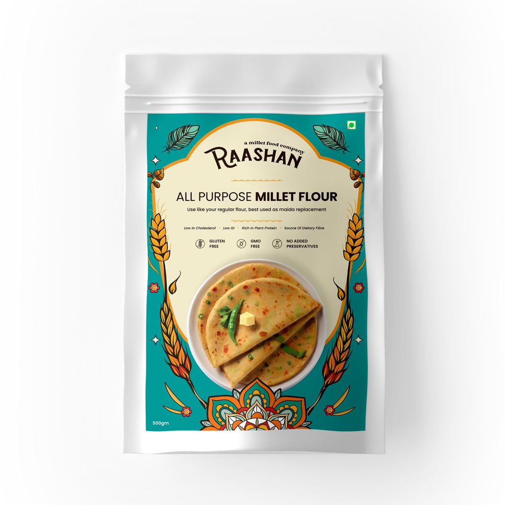 Buy Raashan 100% Pure Millet Flour (Atta) online | Gluten free – Khyaal ...